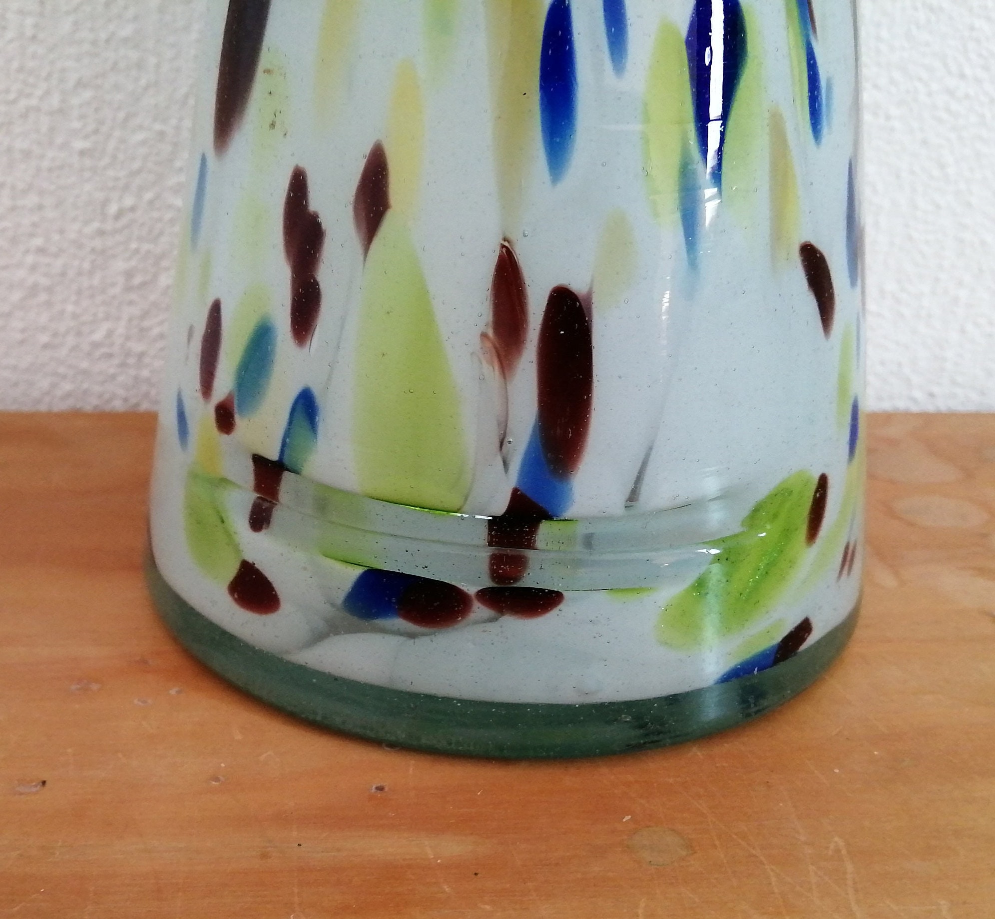 Murano Large 'splatter Glass' Vase 22 Inch Tall - Etsy