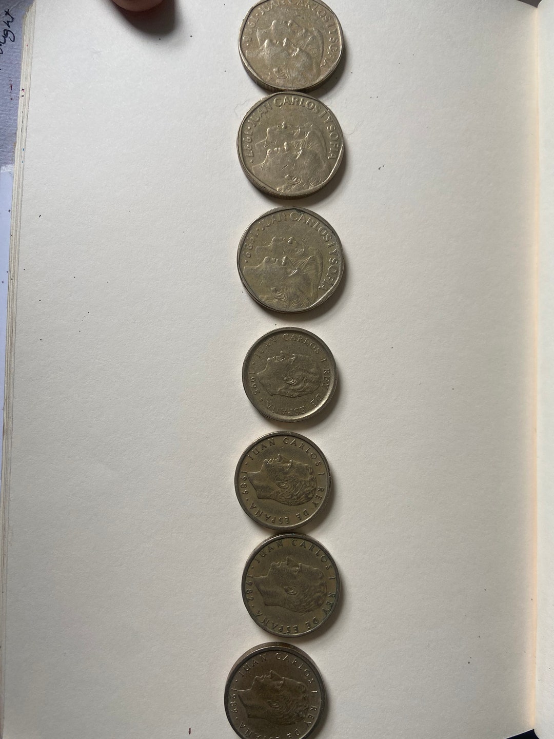 Limited Edition Set of Spanish Coins Dating From 1990-1989 - Etsy