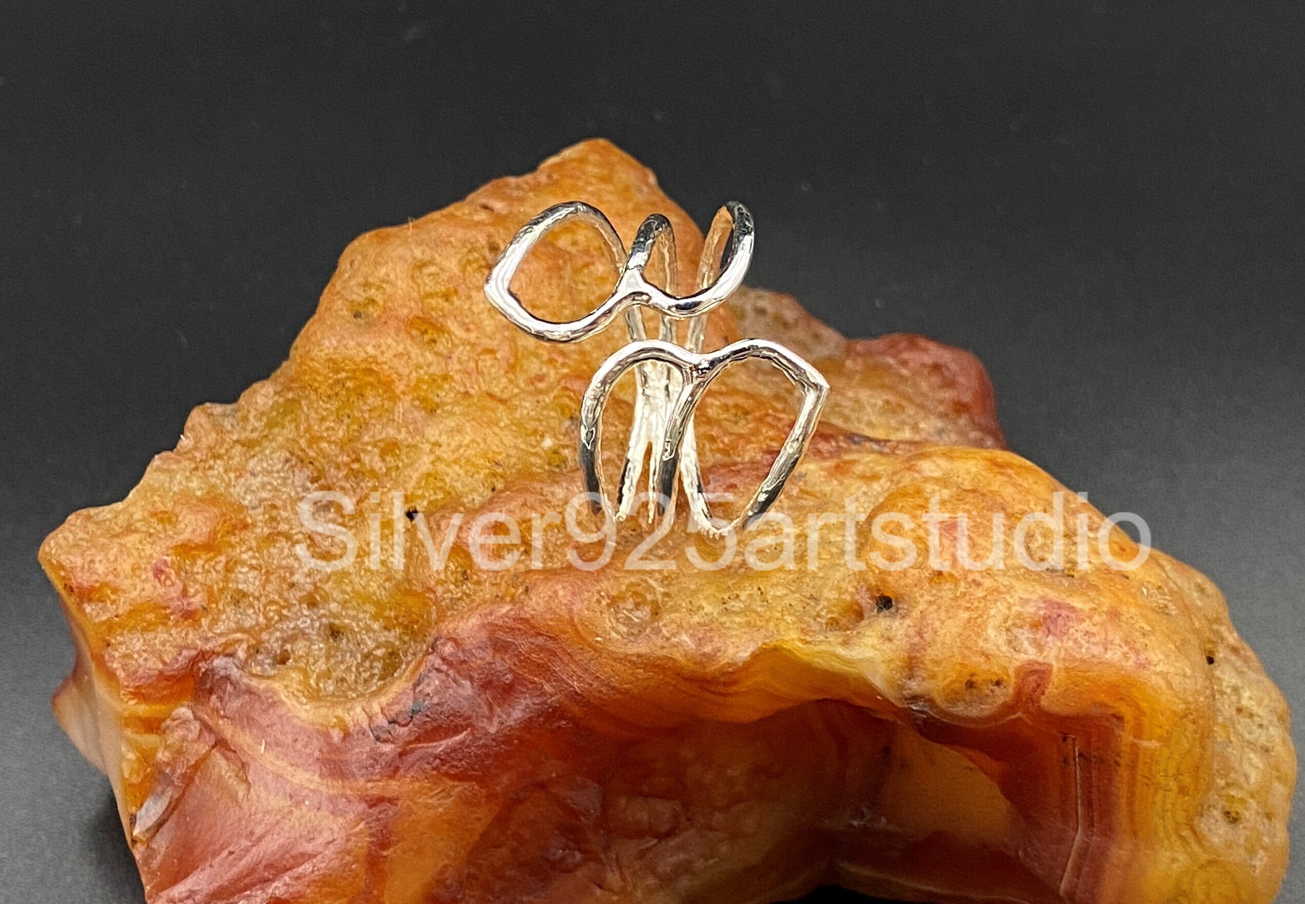 Designer Sterling Silver Thumb Ring, Sterling Silver Meditation Ring ...