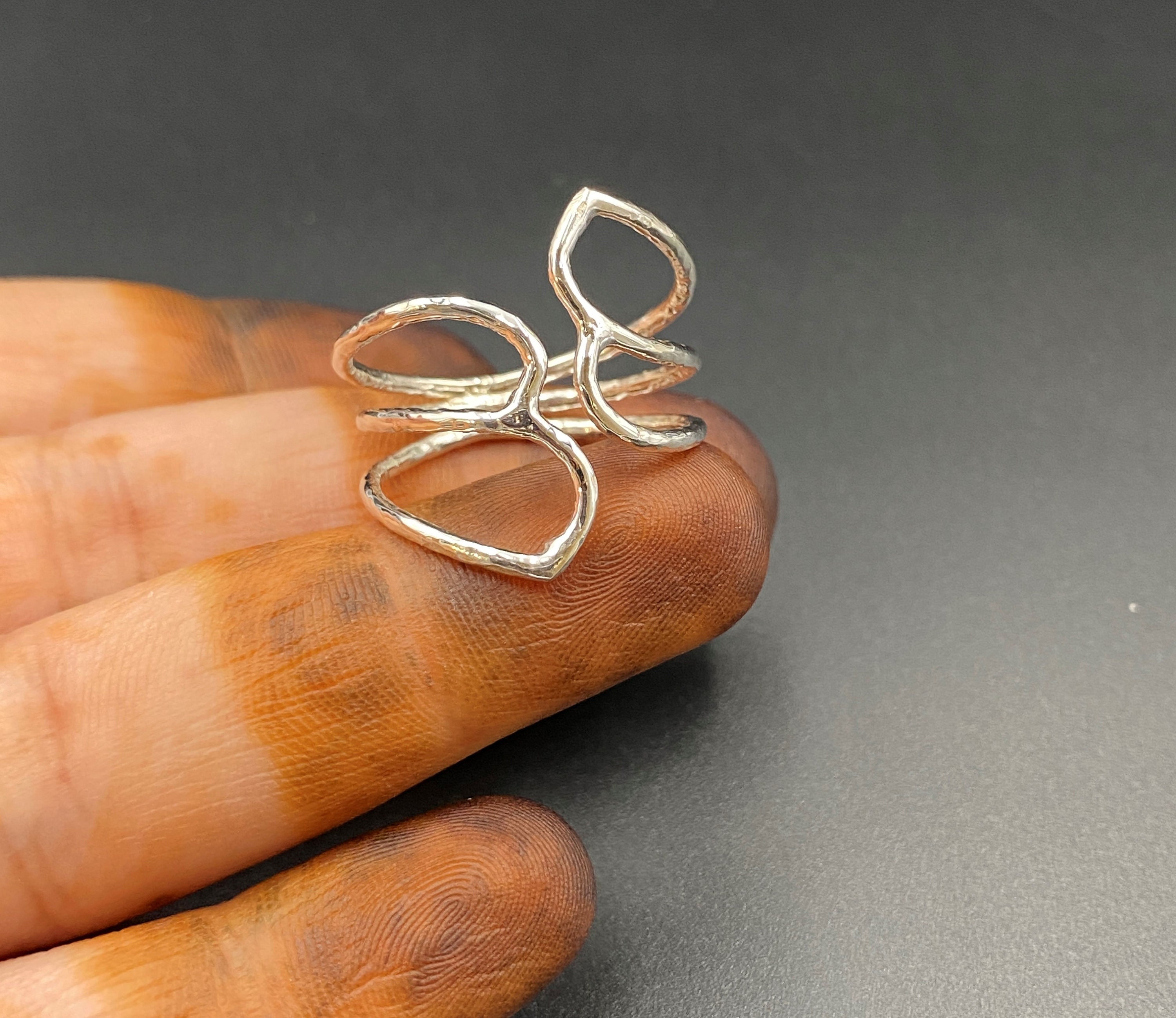 Designer Sterling Silver Thumb Ring, Sterling Silver Meditation Ring ...