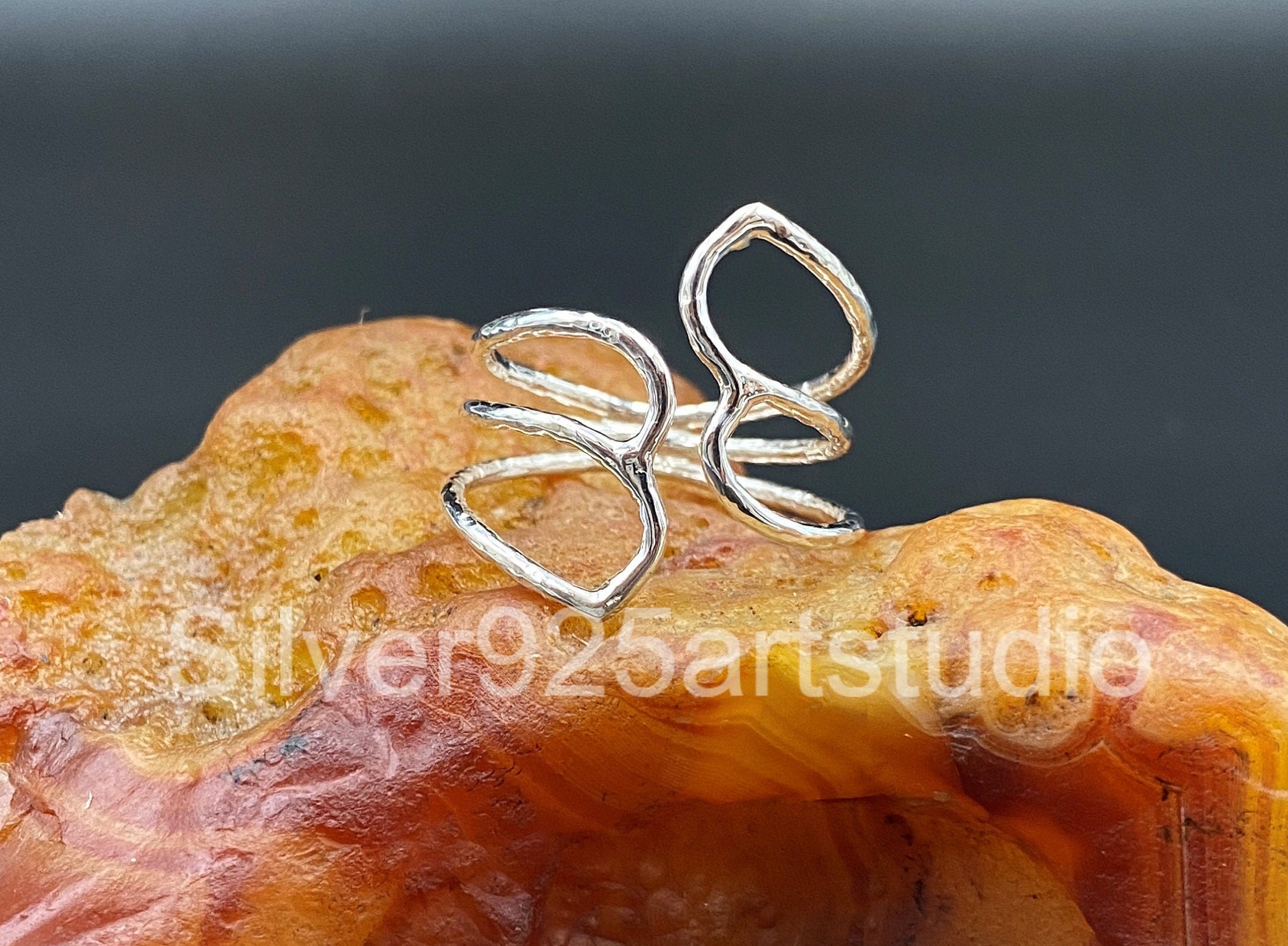 Designer Sterling Silver Thumb Ring, Sterling Silver Meditation Ring ...