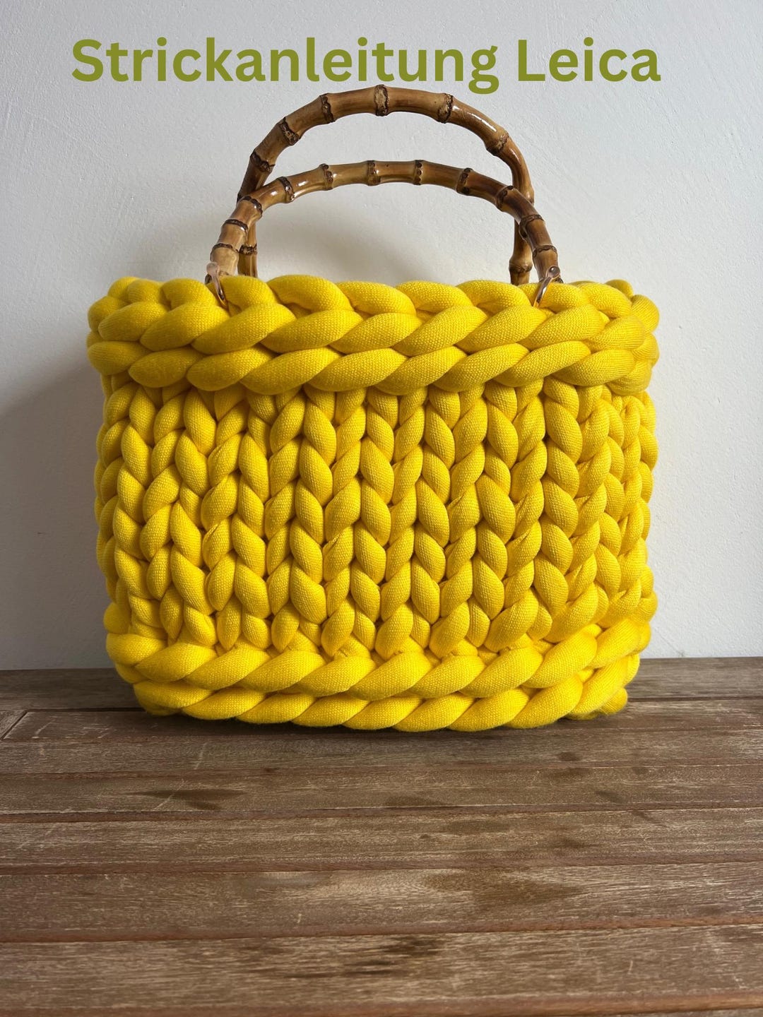 Crochet/knitting Pattern for the "leica" Bag. Video Workshop Using Arm ...