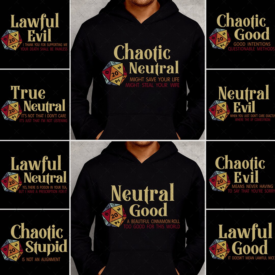 Dnd Chaotic Neutral Shirt, Dnd Agliment , RPG Tshirt, Gift for RPG, D20 ...