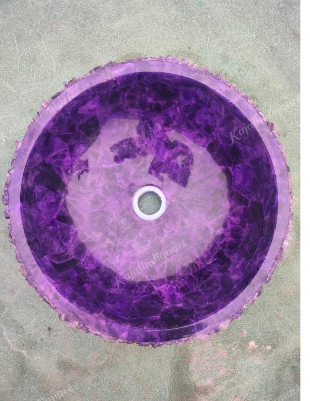 Amethyst Wash Basin / Sink Semi Precious Stones Handmade Work / Counter ...