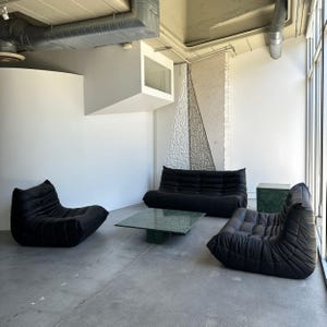 Minimalist Square Table Made of Green Marble With a Polished Surface It ...