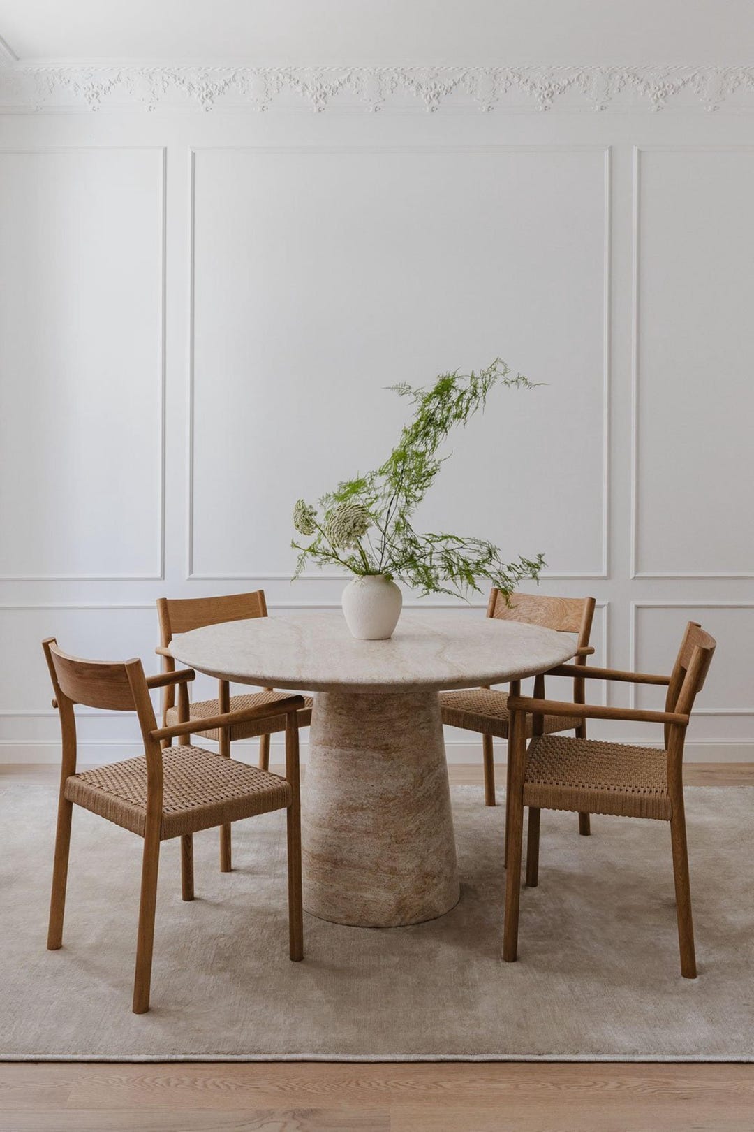 Travertine Round Marble Dining Table is a Stunning Piece of Furniture ...