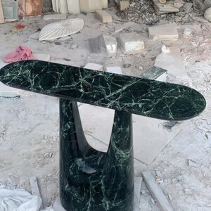 Spider Green Marble Console Table: Modern Luxury Entryway Furniture - Etsy