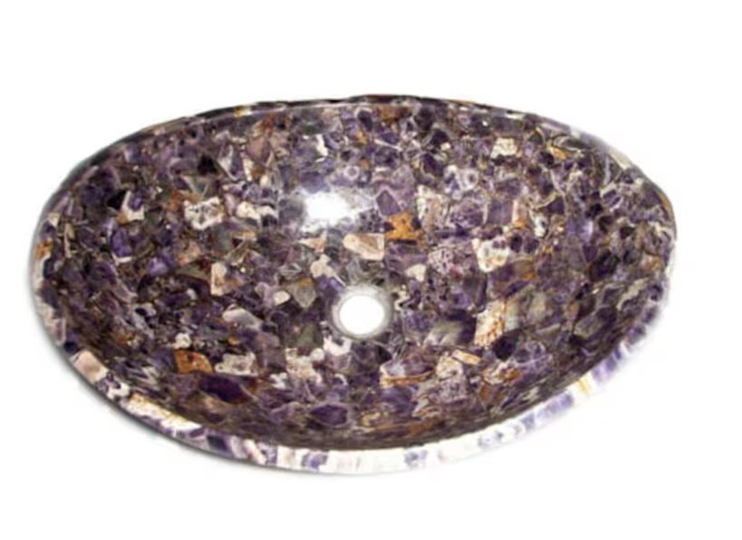 Amethyst Wash Basin / Amethyst Sink Semi Precious Stones Handmade Work ...