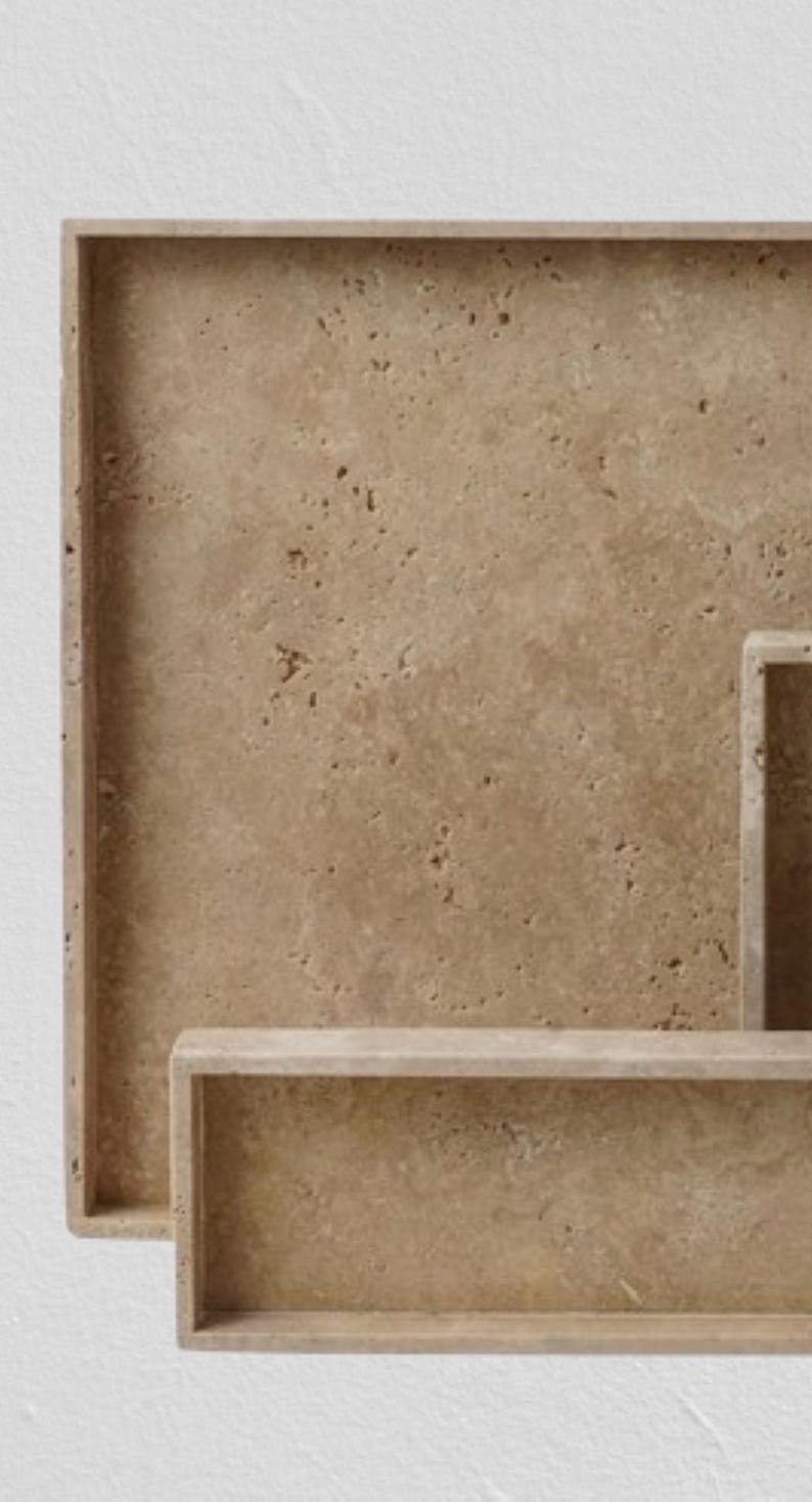 Travertine Tray is a Beautifully Crafted - Etsy