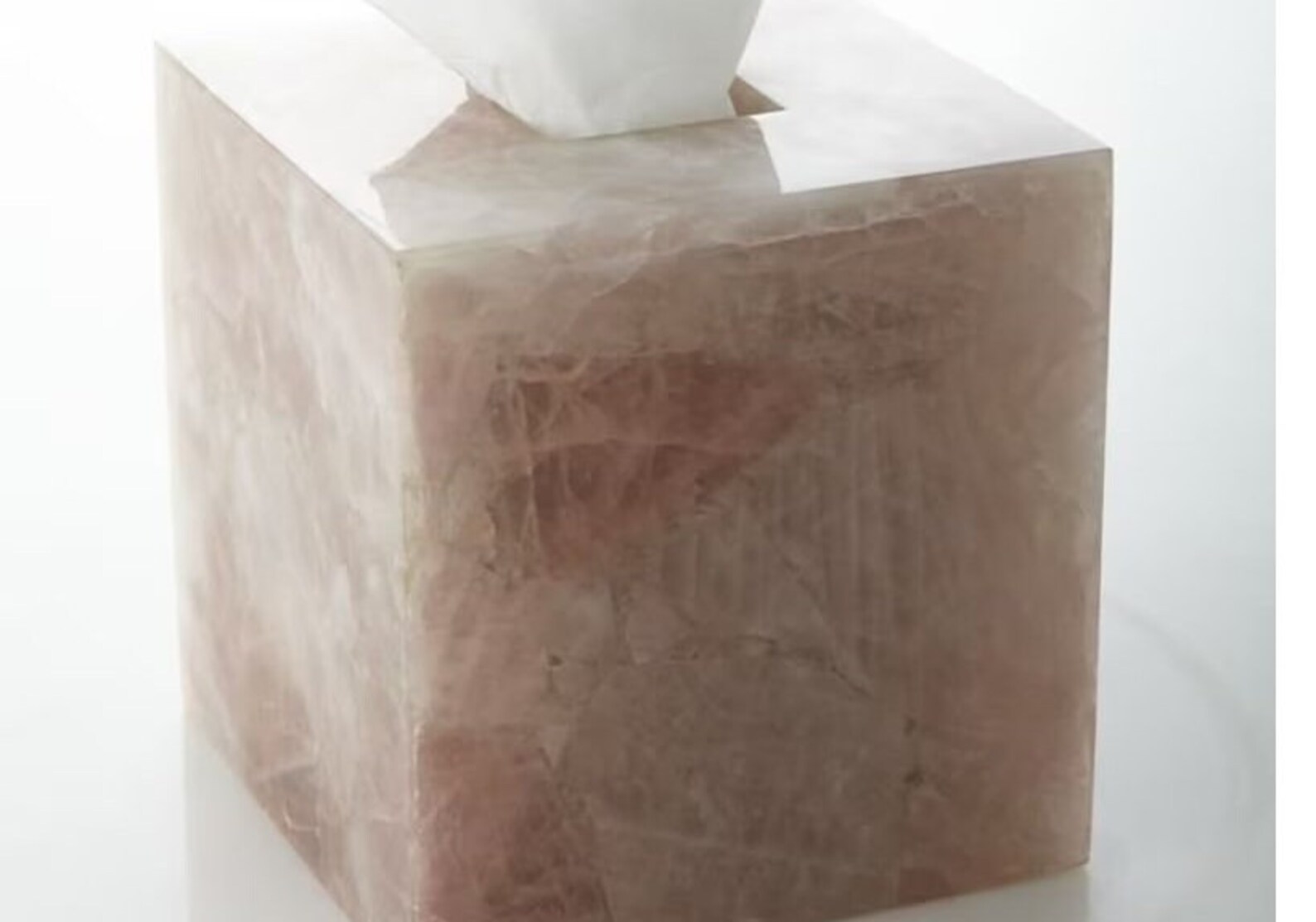 Handmade Rose Quartz Tissue Box Cover: Bathroom Decor - Etsy