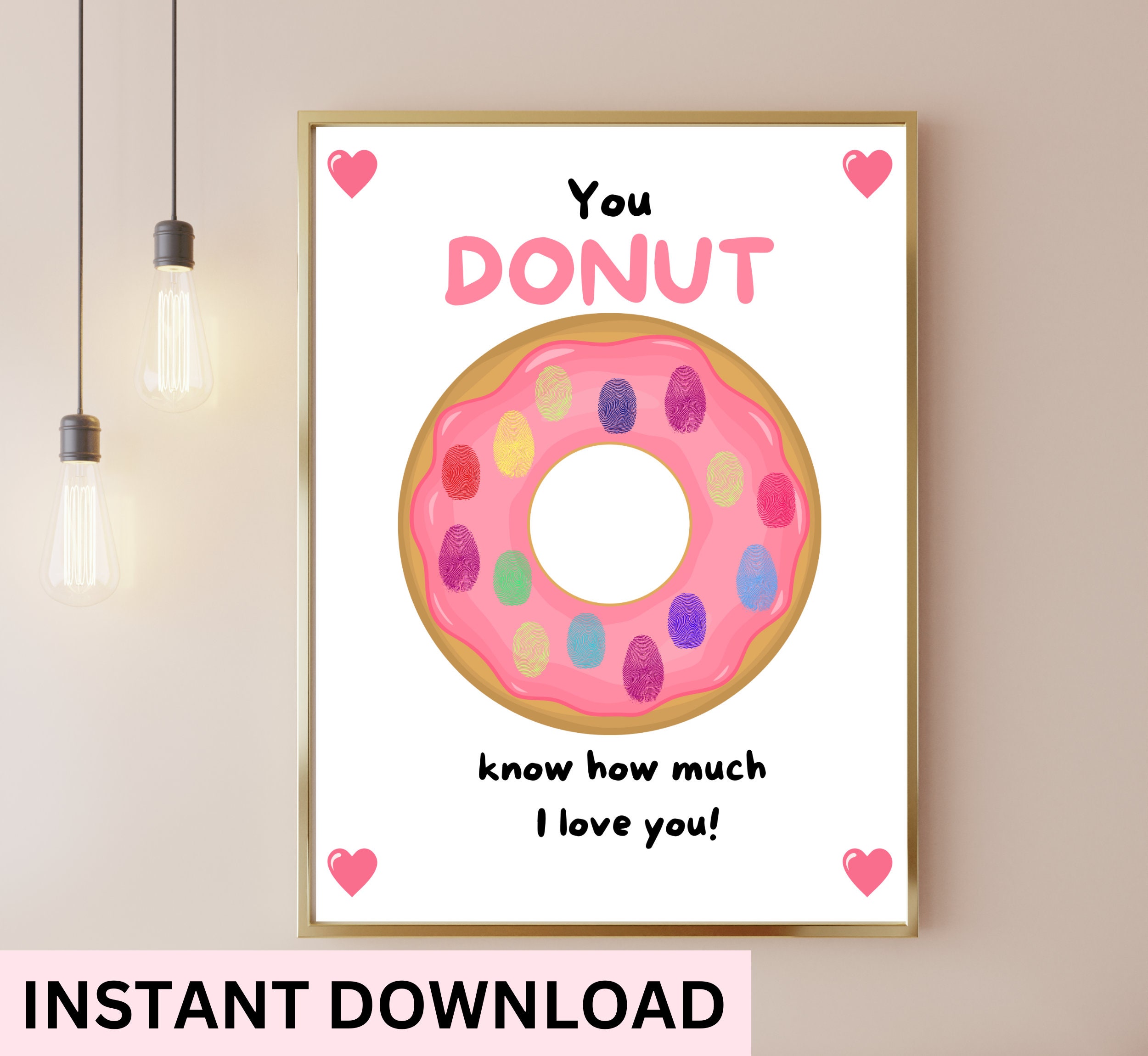 Father’s Day Gift. Printable. You DONUT Know How Much I Love You ...