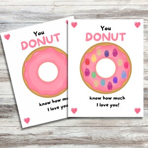 Father’s Day Gift. Printable. You DONUT Know How Much I Love You ...