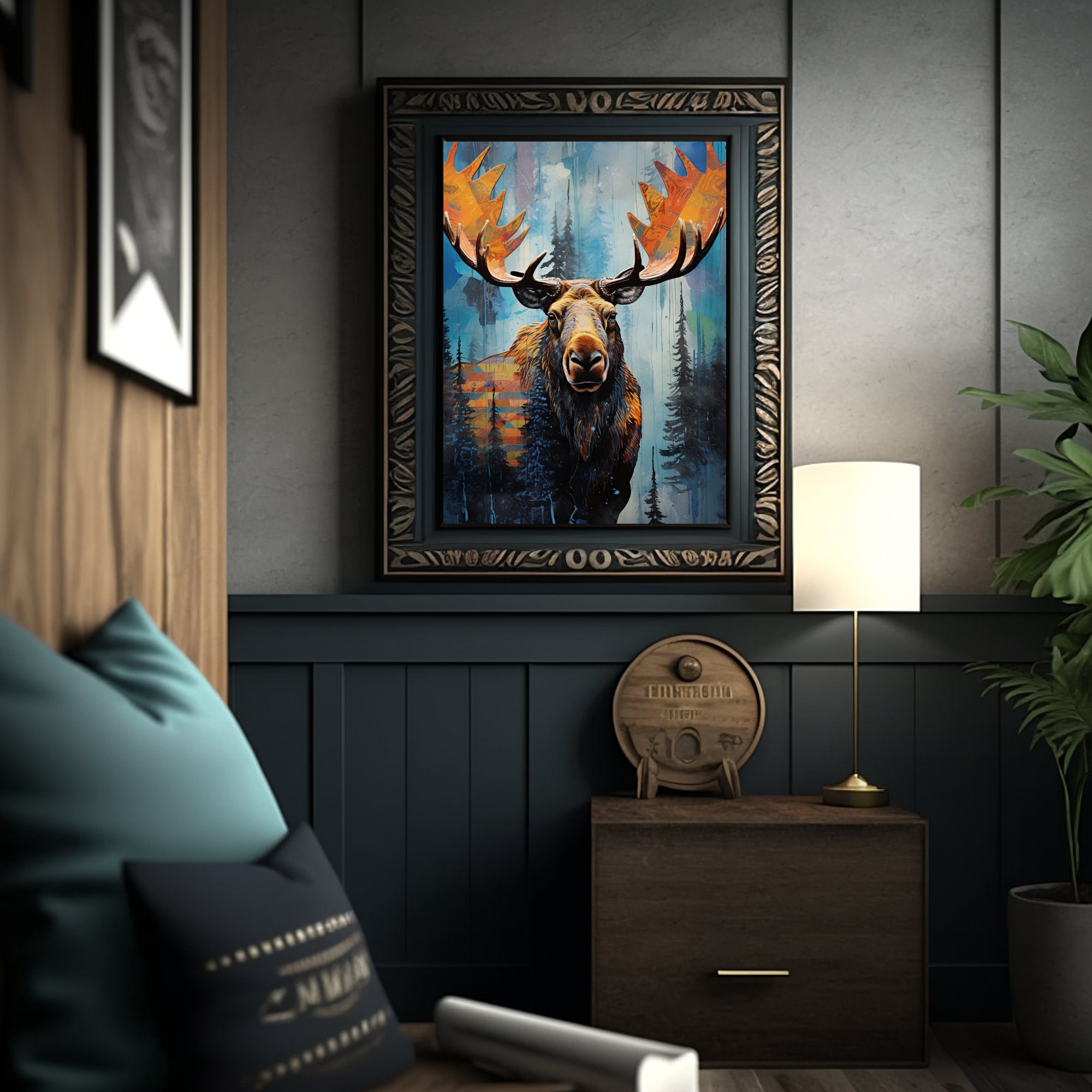 Tlingit Moose Art Print, Indigenous Illustration, Gloss Poster - Etsy