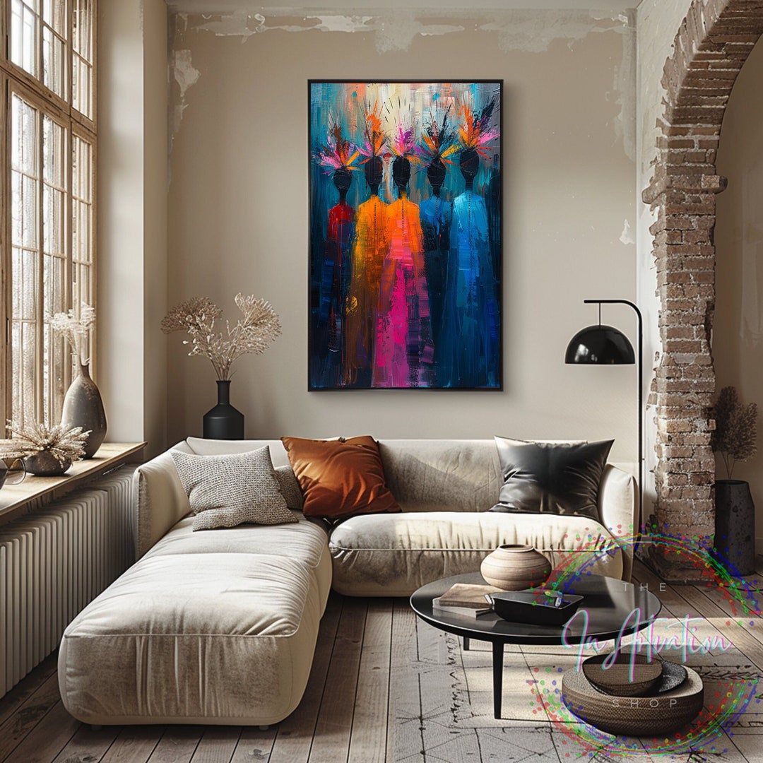 Symphony of the Matriarchs, Gallery Wrap Canvas, Expressionist ...