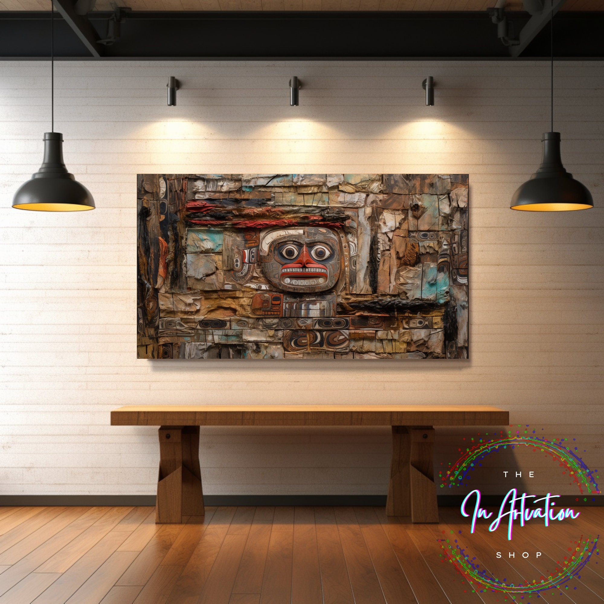 Ancestral Mosaic Unique Abstract Art Indigenous Art Tlingit - Etsy