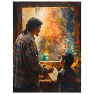 Indigenous Father & Son Art Print | Legacy of Art - Etsy