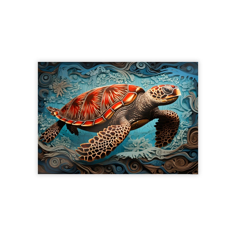 Tlingit Sea Turtle Art Print, Indigenous Wall Decor - Etsy