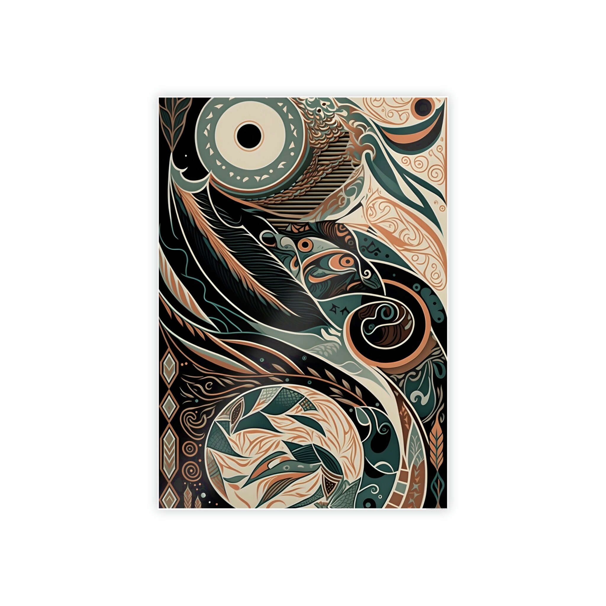 Traditional Tlingit Materials and Modern Techniques, Unique Abstract ...