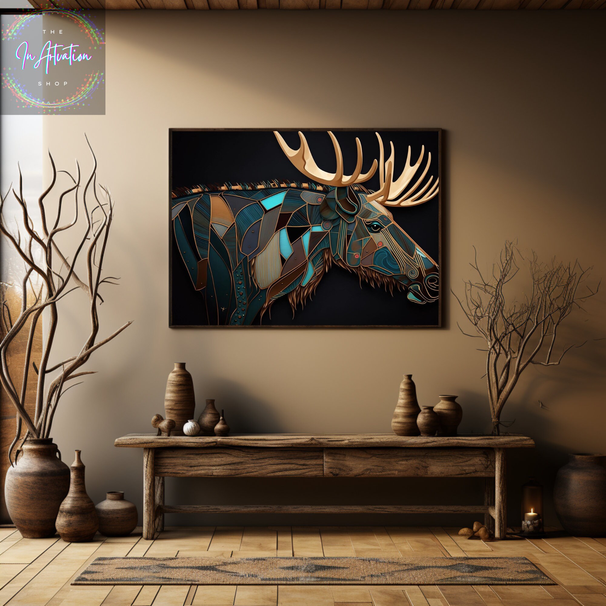 Tlingit Moose Art Print, Indigenous Home Decor - Etsy