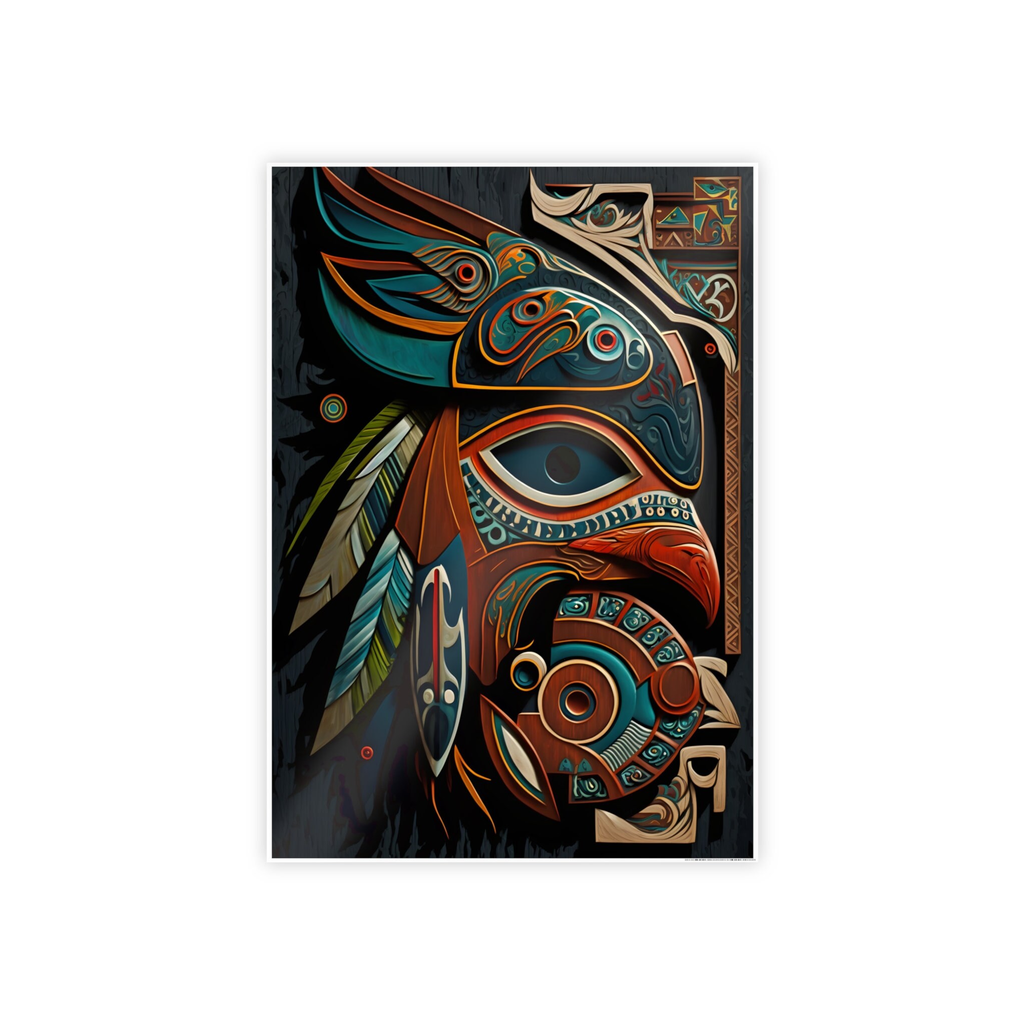 Traditional Tlingit Materials and Modern Techniques, Unique Abstract ...
