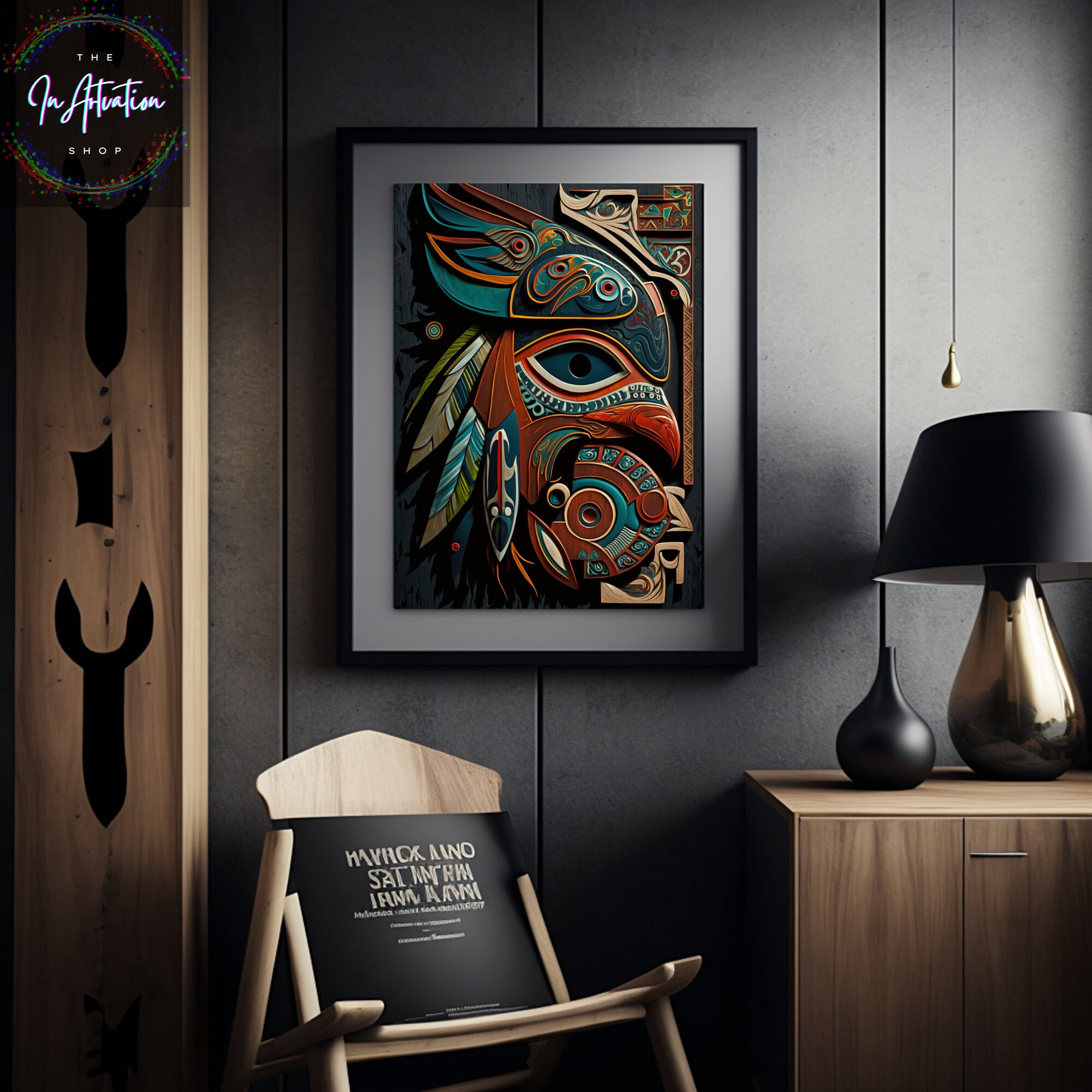 Traditional Tlingit Materials and Modern Techniques, Unique Abstract ...