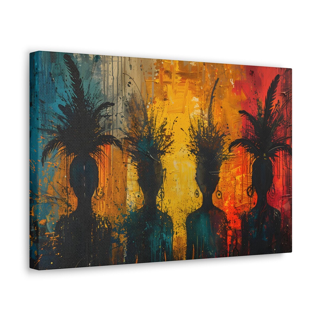 Sentinels of Dawn, Gallery Wrap Canvas, Expressionist, Feminine ...