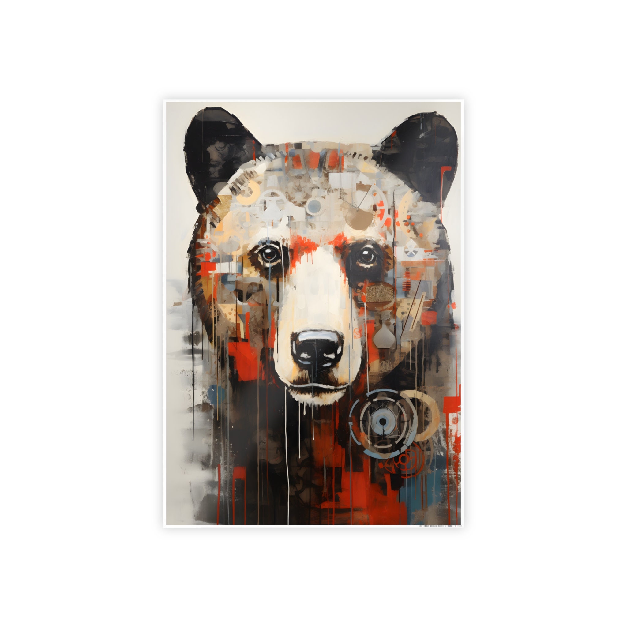 Bear Abstract Art, Indigenous Iilustration, Print, Home Decor, Tlingit ...