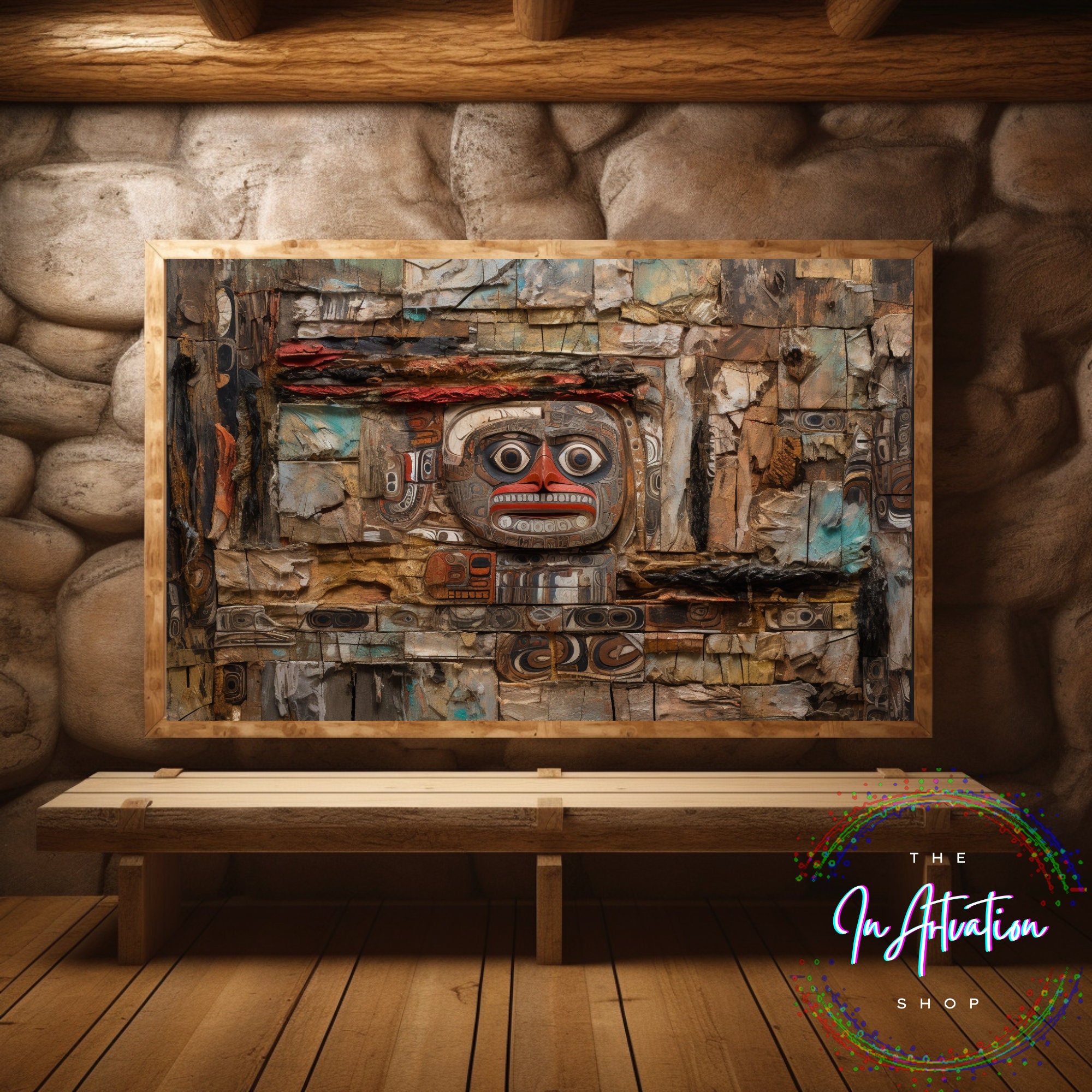 Ancestral Mosaic Unique Abstract Art Indigenous Art Tlingit - Etsy