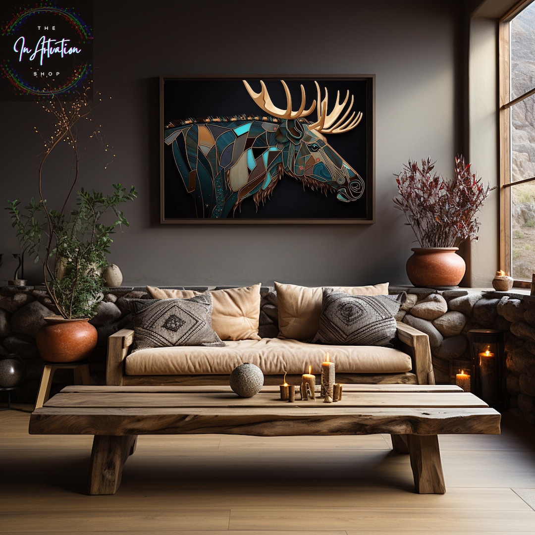 Tlingit Moose Art Print, Indigenous Home Decor - Etsy