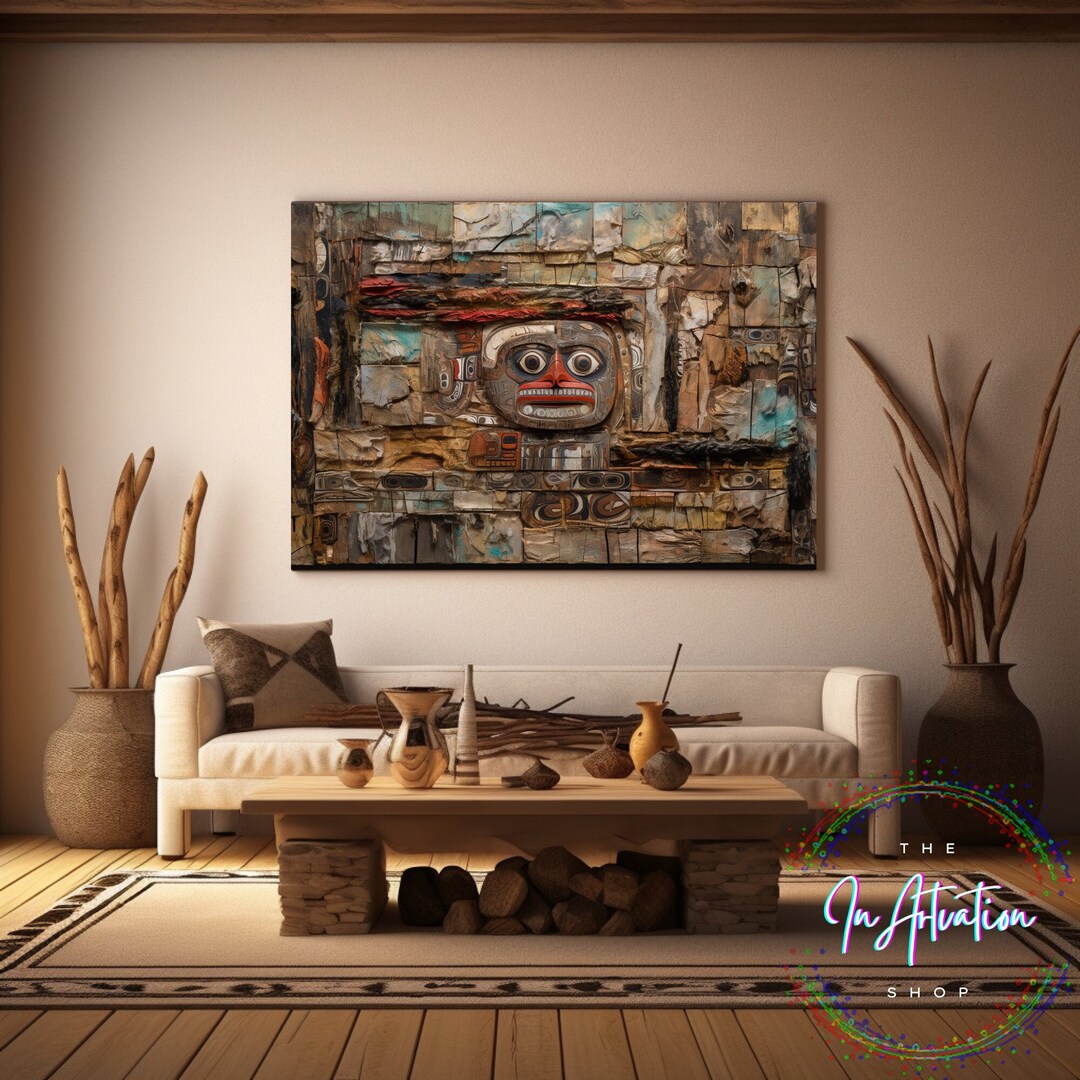 Ancestral Mosaic Unique Abstract Art, Indigenous Art, Tlingit, Native ...