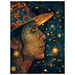 Indigenous Father and Son Art | Celestial Farewell Print - Etsy