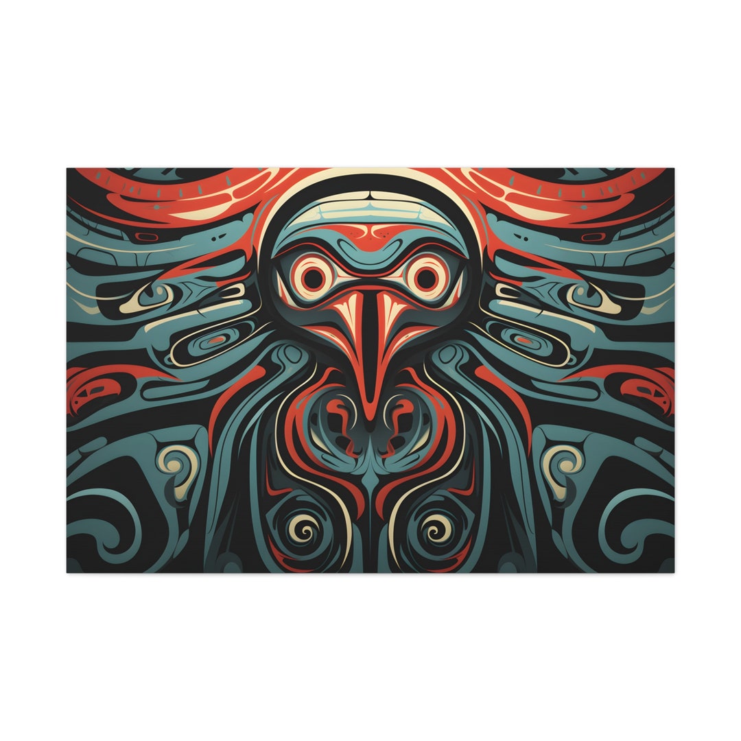 Eagle, Indigenous Iilustration, Print, Home Decor, Tlingit, Bird Print ...