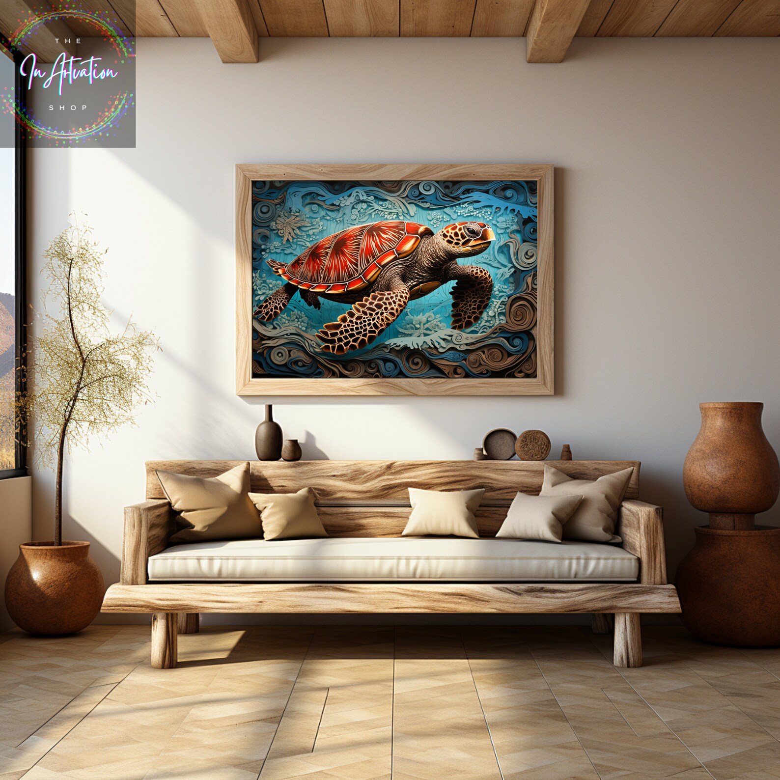 Tlingit Sea Turtle Art Print, Indigenous Wall Decor - Etsy