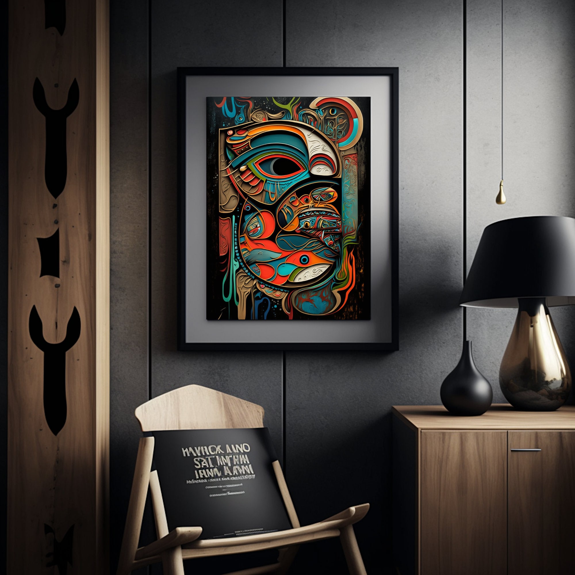 Traditional Tlingit Materials and Modern Techniques, Unique Abstract ...