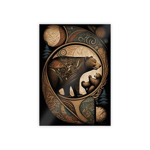 The Bear and Her Cub, Modern Techniques, Unique Abstract Art ...