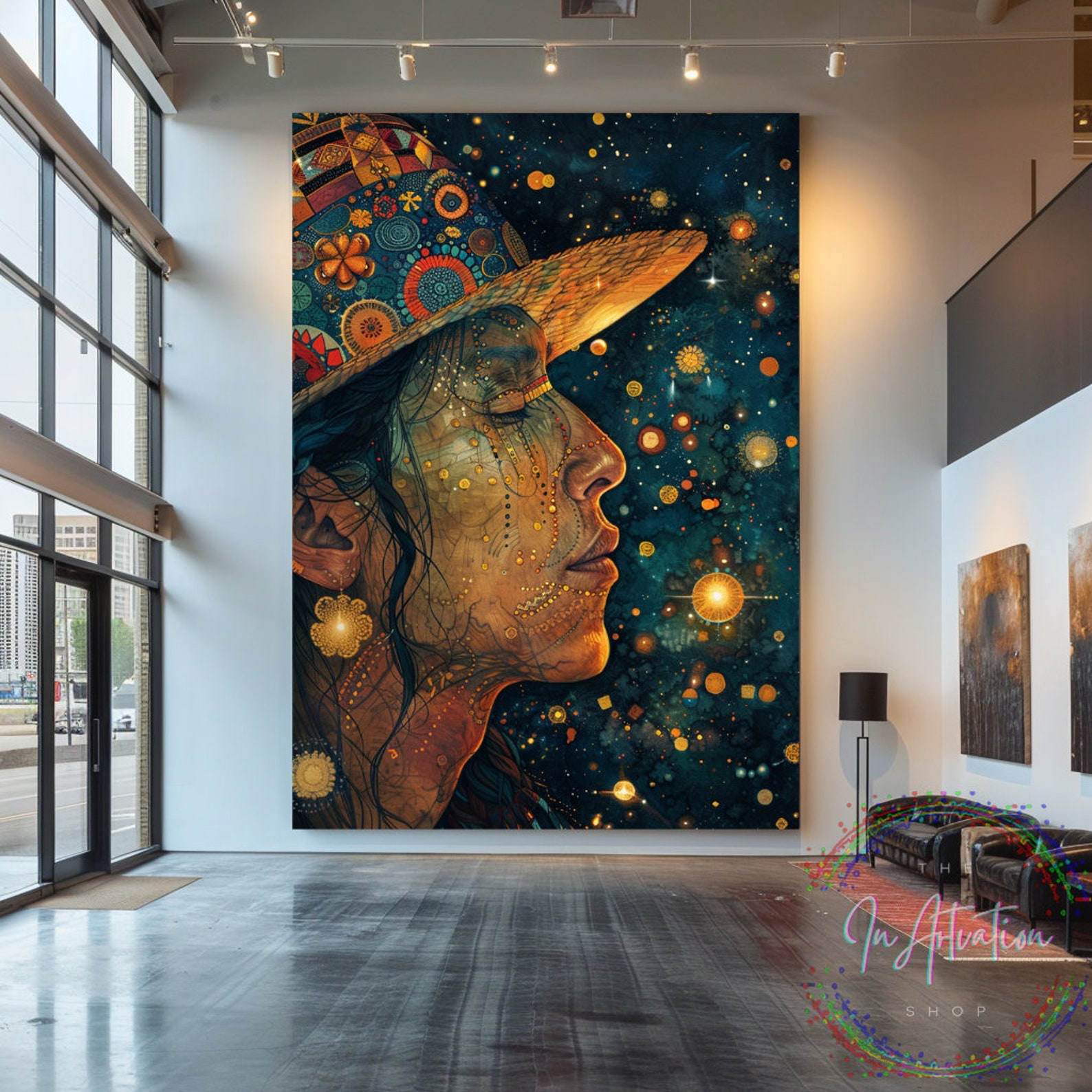 Indigenous Father and Son Art | Celestial Farewell Print - Etsy