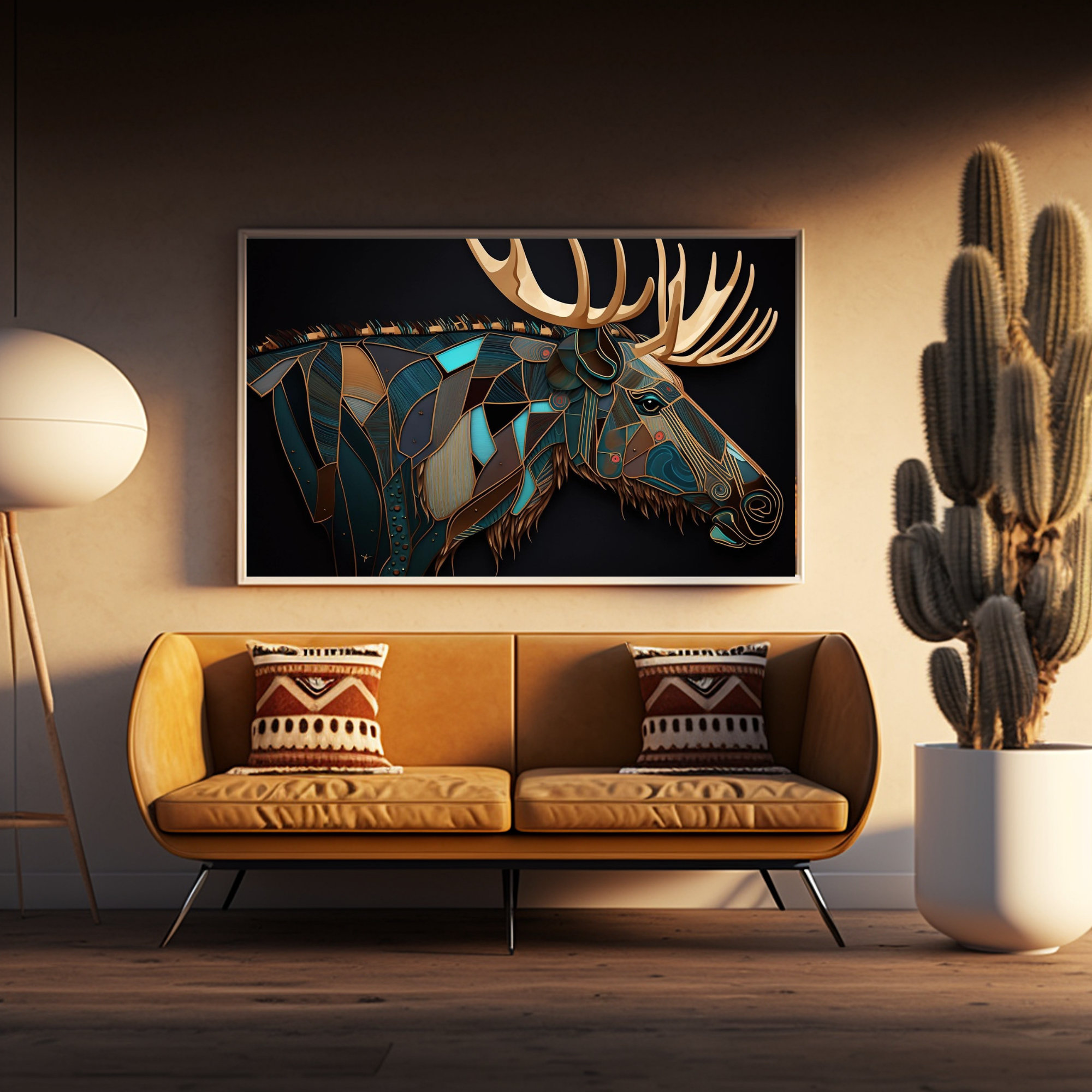 Tlingit Moose Art Print, Indigenous Home Decor - Etsy