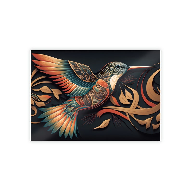 Hoku the Hummingbird Indigenous Art Tribe Art Tlingit Art - Etsy