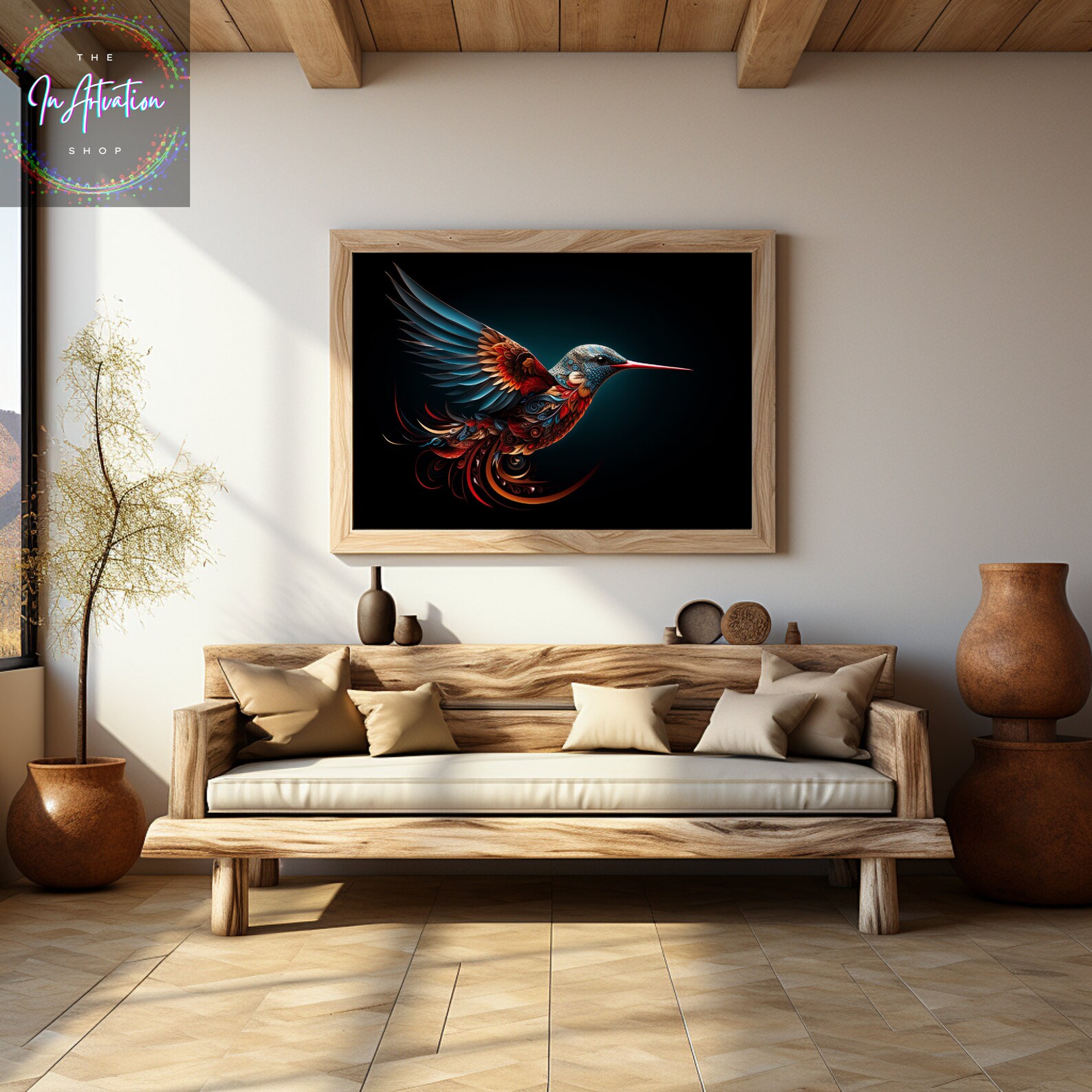 Tlingit Hummingbird Art Print, Kwáan's Song of Beauty, Native Art Gloss ...