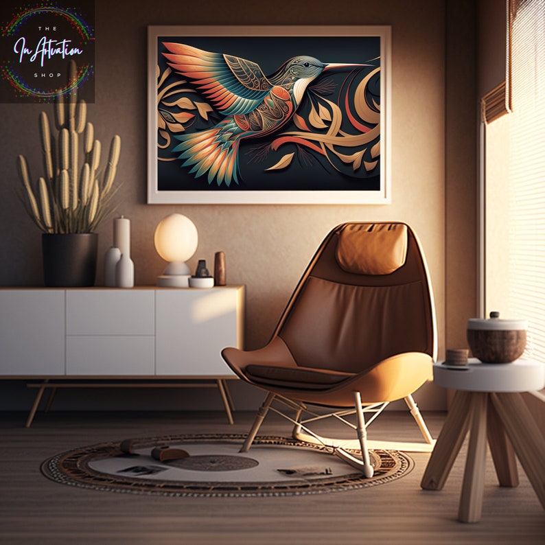 Hoku the Hummingbird Indigenous Art Tribe Art Tlingit Art - Etsy