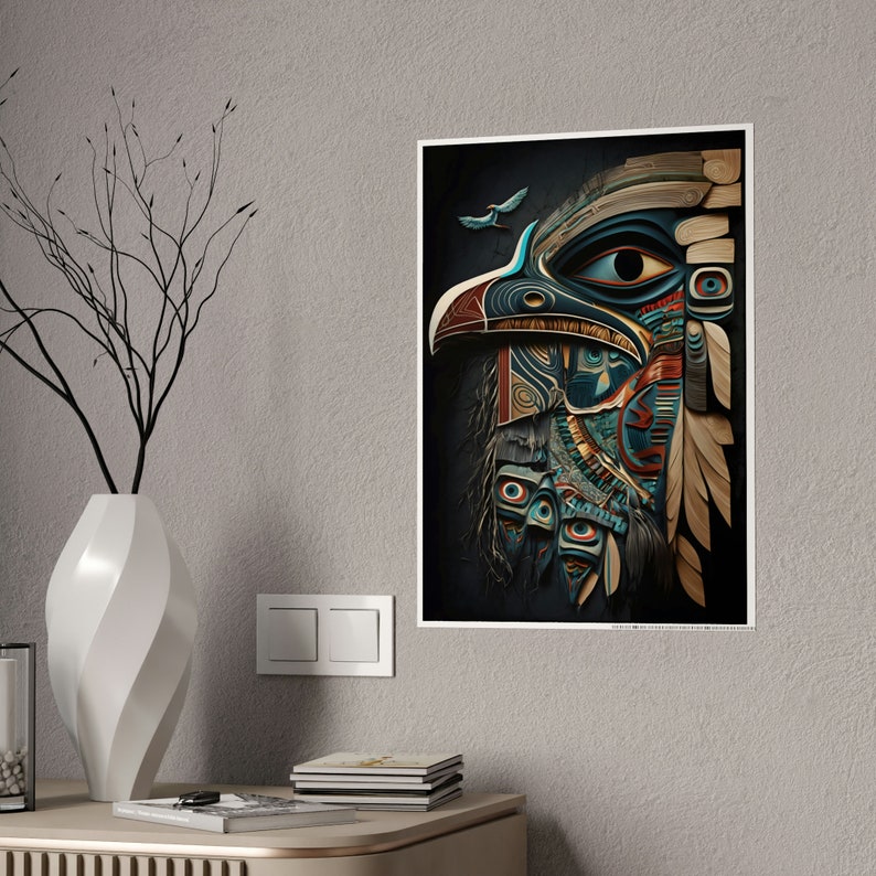 Traditional Tlingit Materials and Modern Techniques, Unique Abstract ...