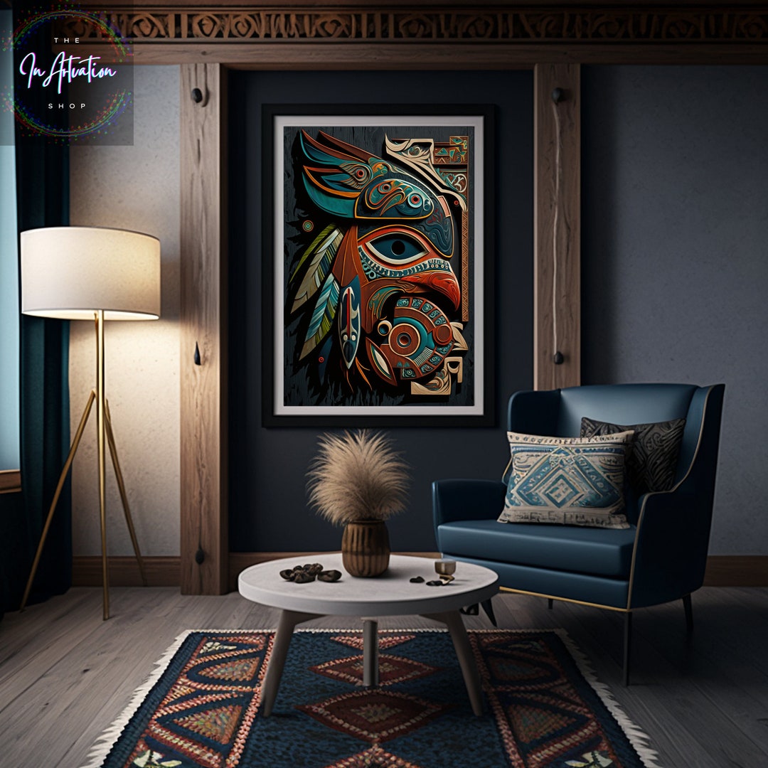 Traditional Tlingit Materials and Modern Techniques, Unique Abstract ...