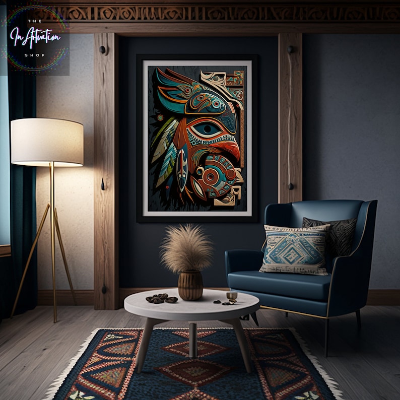 Traditional Tlingit Materials and Modern Techniques, Unique Abstract ...