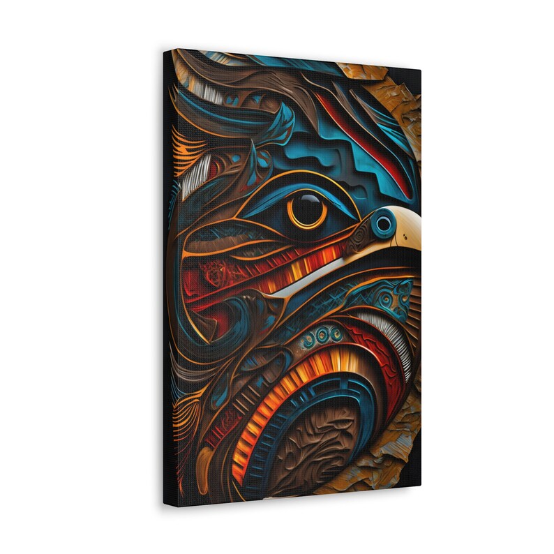 Traditional Tlingit Materials and Modern Techniques, Unique Abstract ...