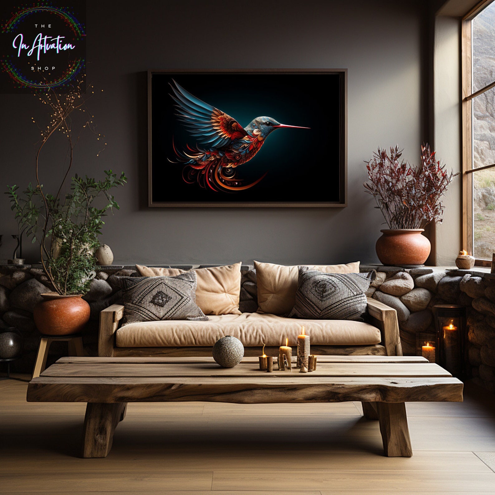 Tlingit Hummingbird Art Print, Kwáan's Song of Beauty, Native Art Gloss ...
