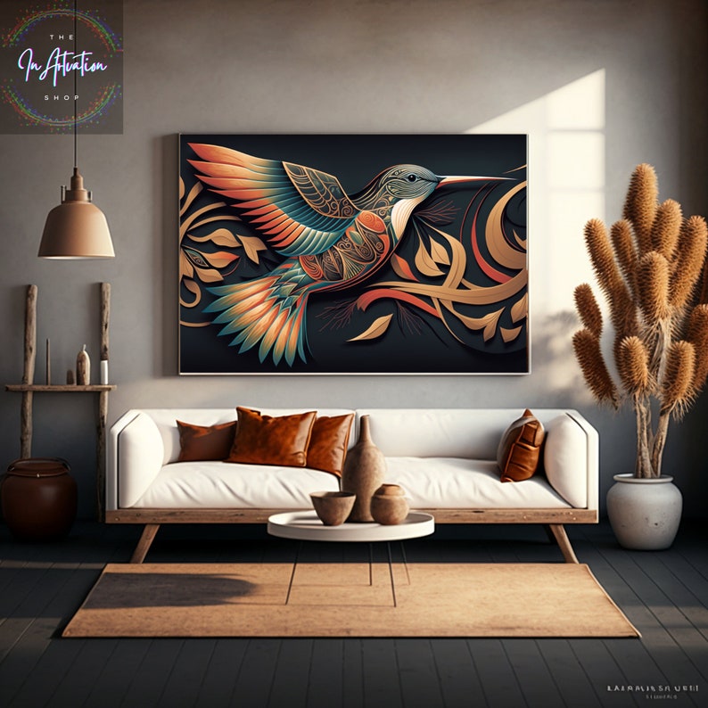 Hoku the Hummingbird Indigenous Art Tribe Art Tlingit Art - Etsy