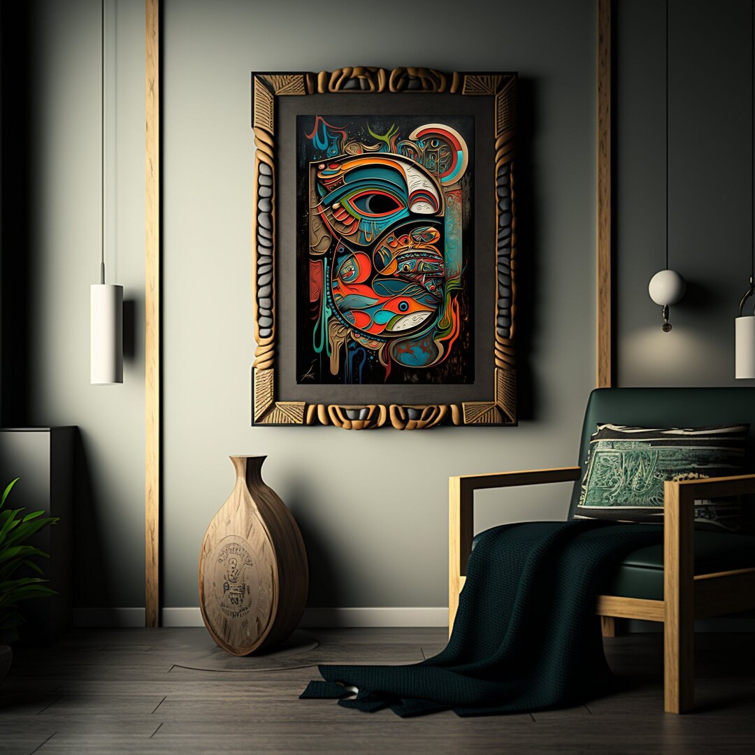 Traditional Tlingit Materials and Modern Techniques, Unique Abstract ...