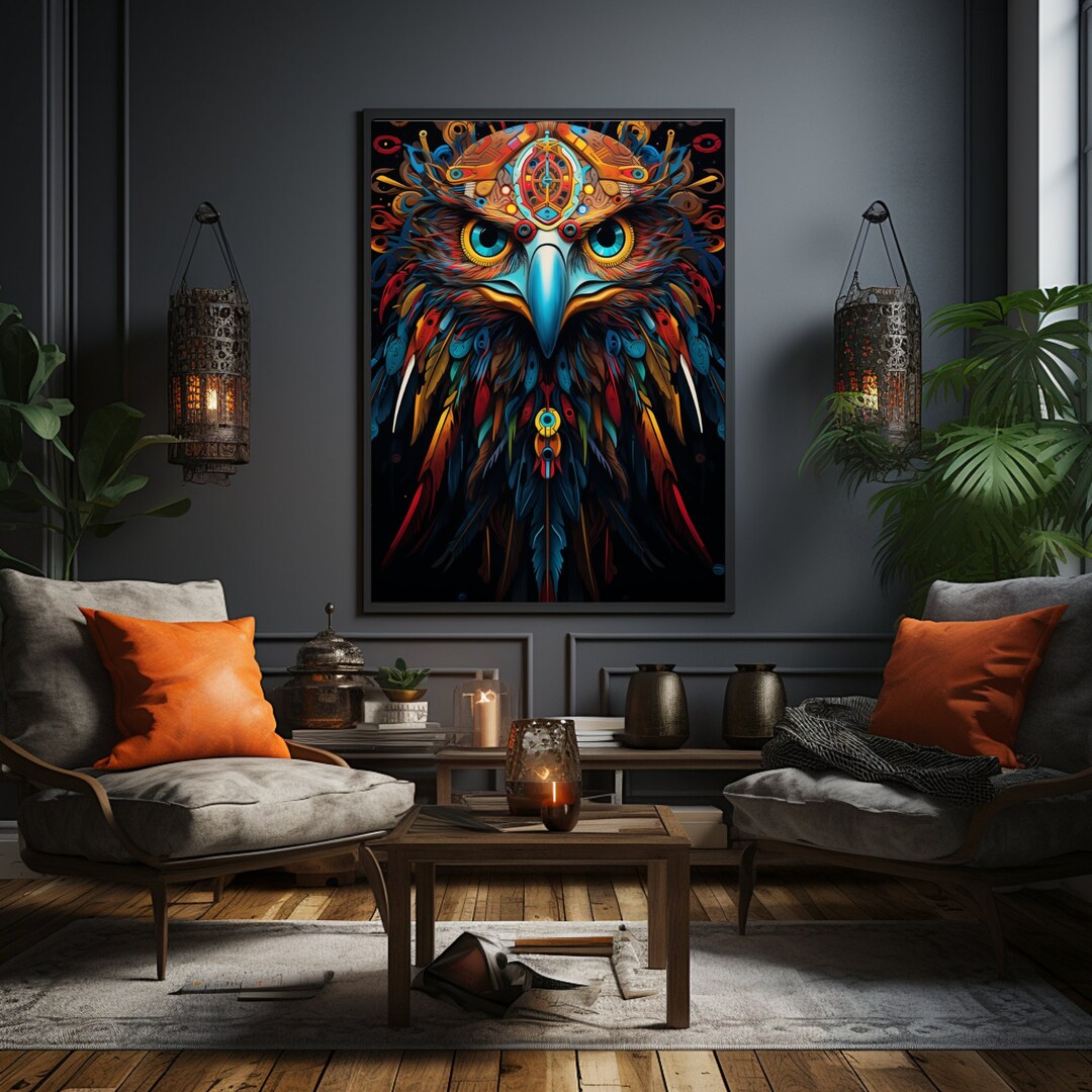 Eagle, Indigenous Iilustration, Print, Home Decor, Tlingit, Bird Print ...