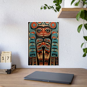 Eagle, Indigenous Iilustration, Print, Home Decor, Tlingit, Bird Print ...