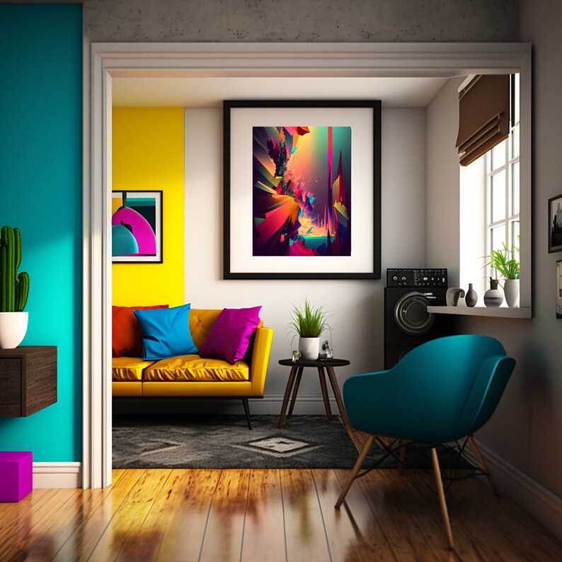 Vivid Dreamscape, Unique Abstract Art, Digital Art, Abstract Wall Art ...